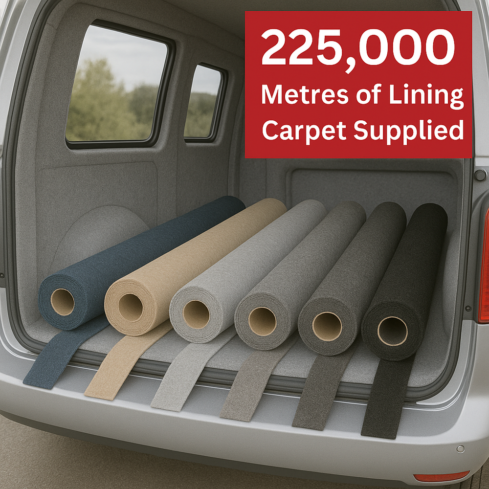 4 Way Stretch Carpet for Van Lining | Flexible Campervan Carpet UK