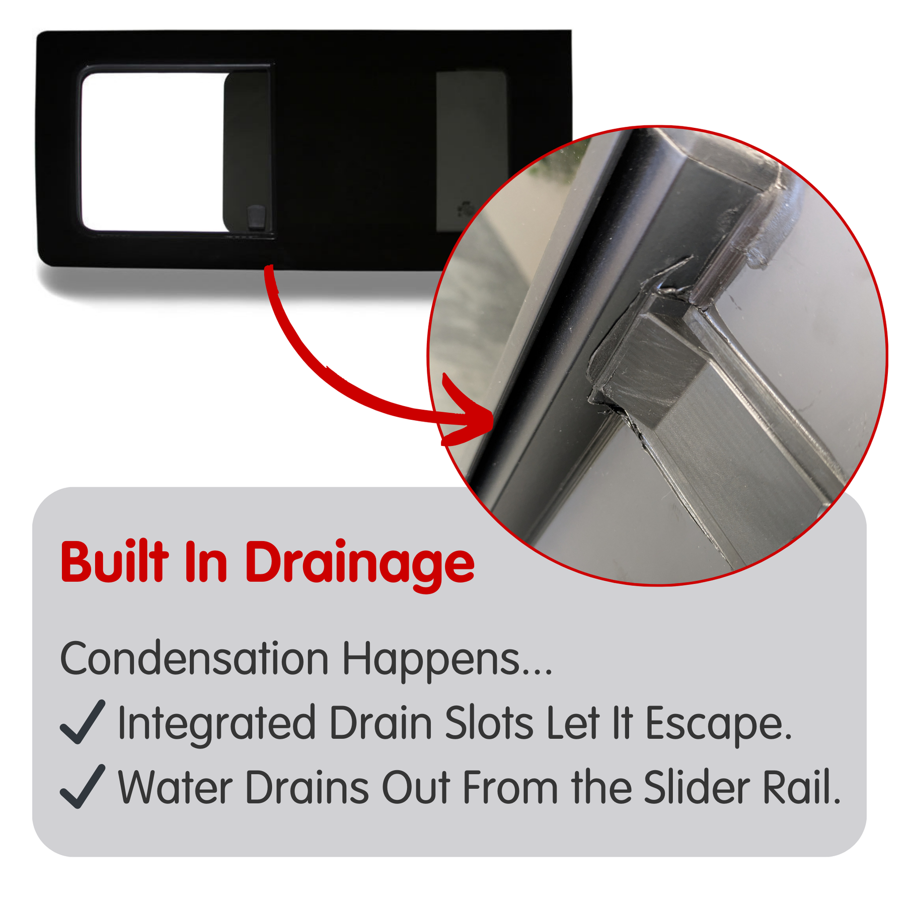 Pair of Opening Side Windows + Fitting Kit for VW Transporter T5 to T6