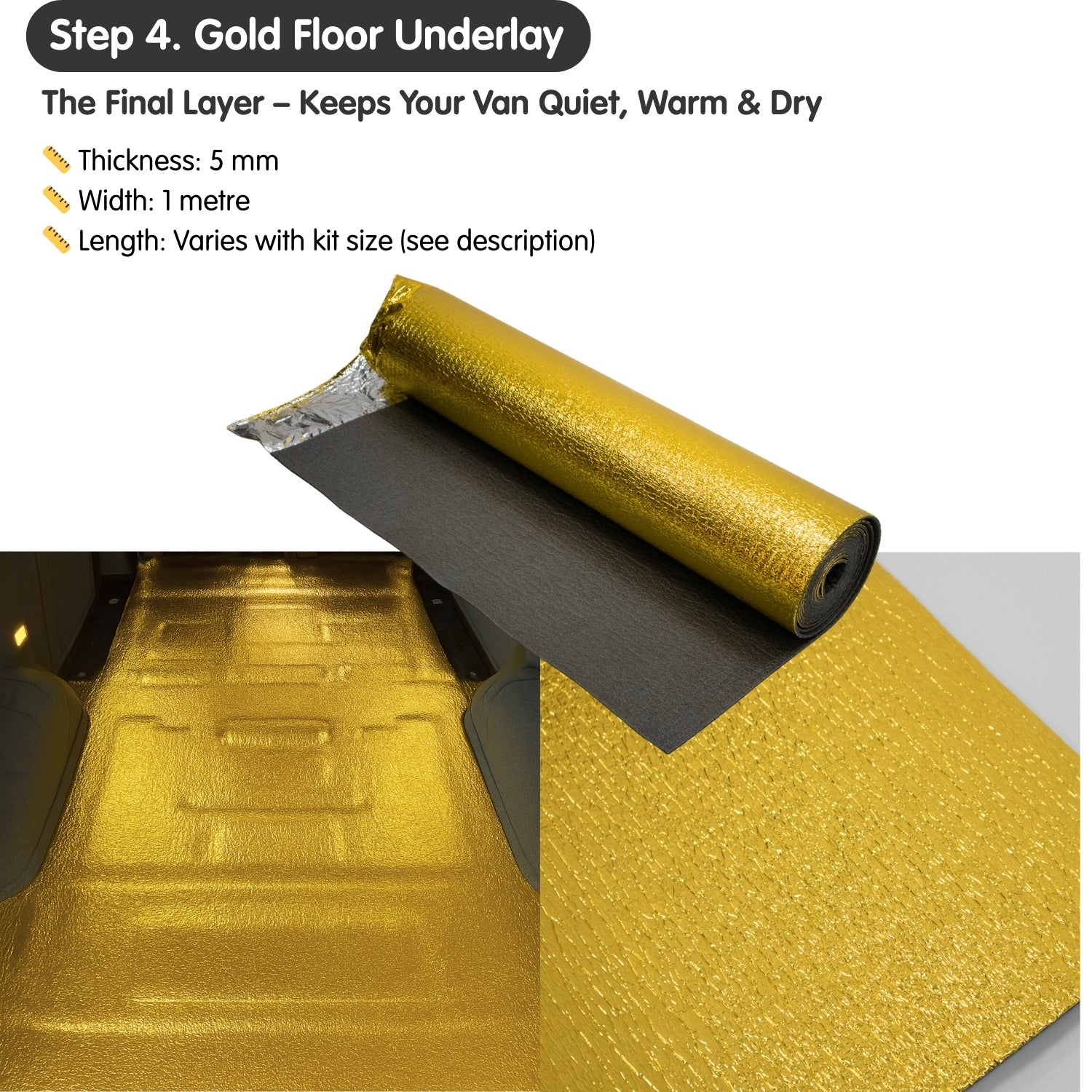 Campervan Insulation Kit – Van Soundproofing , Thermal Foam, Thermal ...