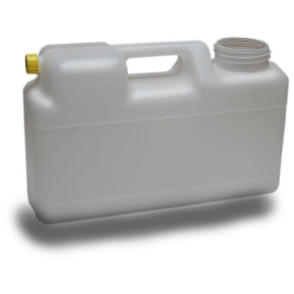 12 Litre Water Container - Fixed Handle & Screw Top (Includes 2 Caps)